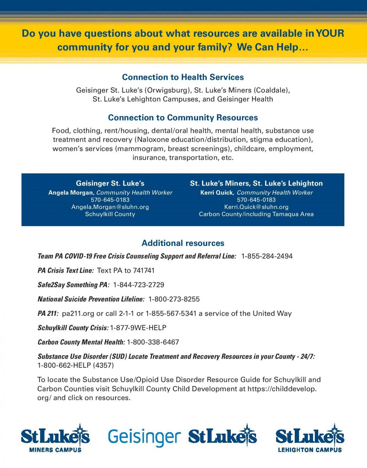 "We Can Help." - Carbon Chamber & Economic Development Corporation